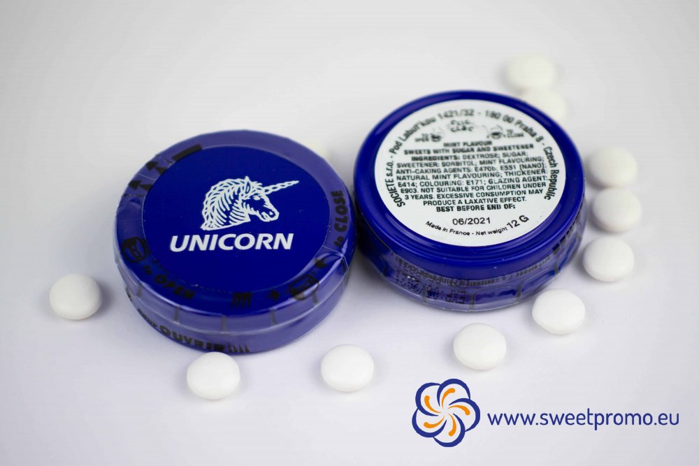 Candy in clic clac box 45mm - Amount in package: 100pcs :: Sweet-Promo.eu