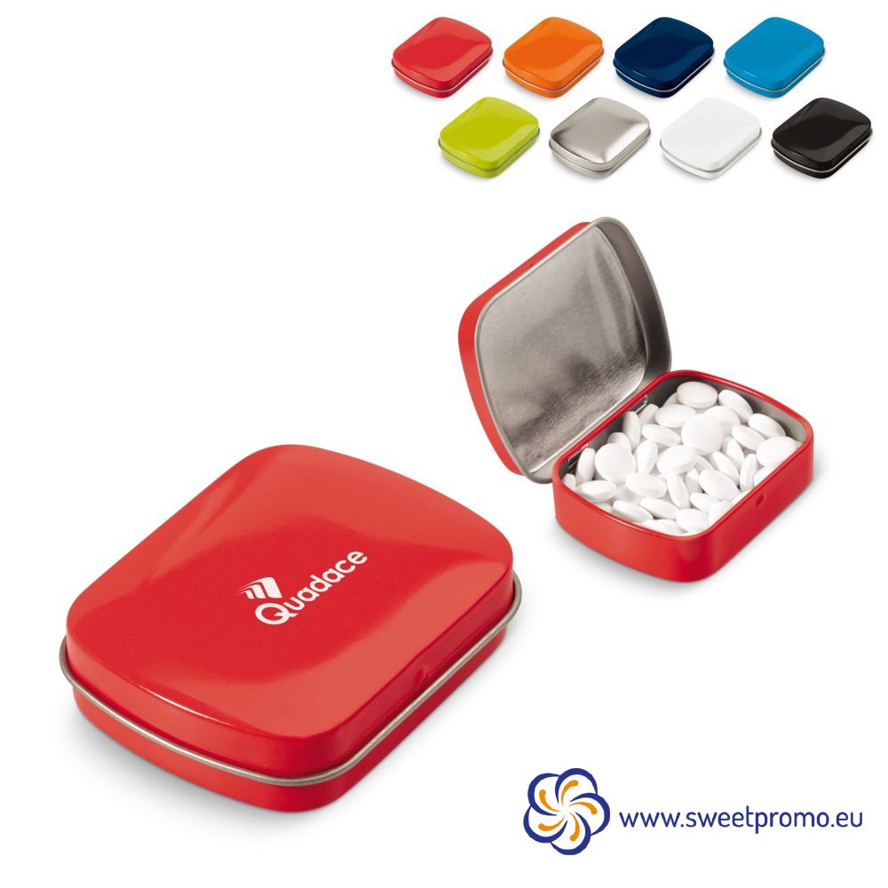 Candy in metal rectangular box - Amount in package: 100pcs :: Sweet ...