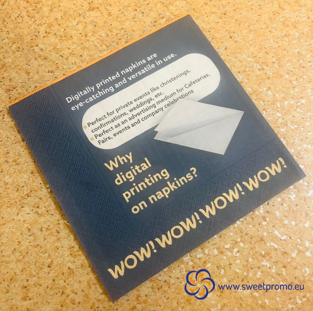 Papírové ubrousky s celoplošným digitálním potiskem - V balení: 480ks ...